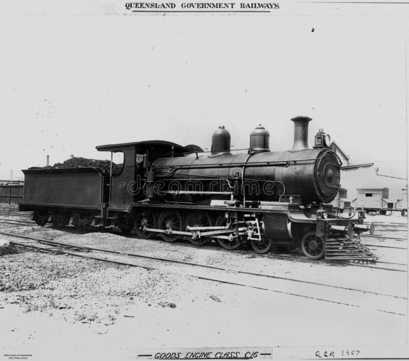 Steam Locomotive Class C16, 1907 Stock Image - Image of locomotive ...