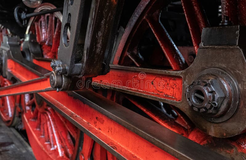 Steam locomotive detail stock photo. Image of chasis - 305323998