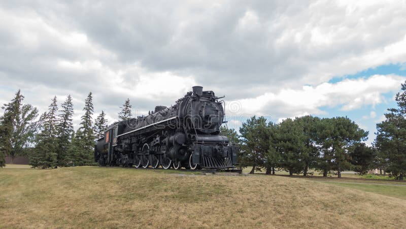 Steam Locomotive on Display Editorial Stock Image - Image of steam ...