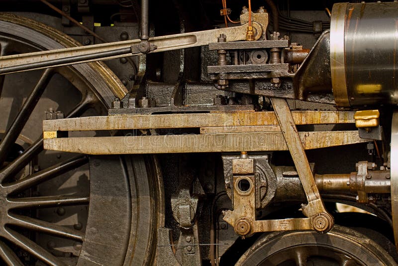 Steam Locomotive Engineering Detail Stock Image - Image of travel ...