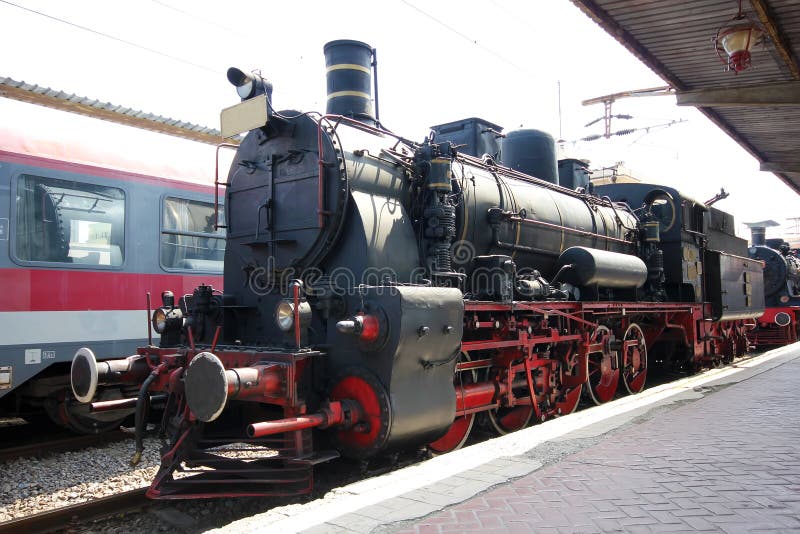 Steam locomotive stock photo. Image of locomotive, front - 45962390