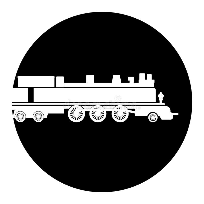 Steam locomotive icon stock illustration. Illustration of design ...