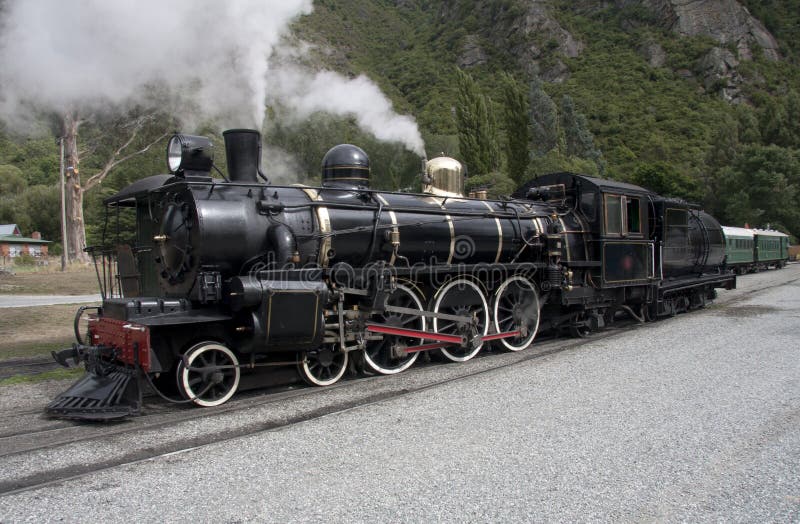 Steam locomotive - 2 stock image. Image of kingston, zealand - 31375675