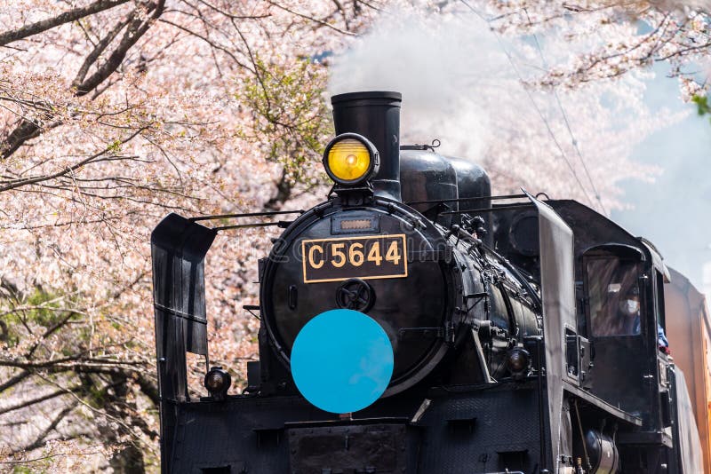 Steam Locomotive Train in Japan Stock Image - Image of locomotive ...