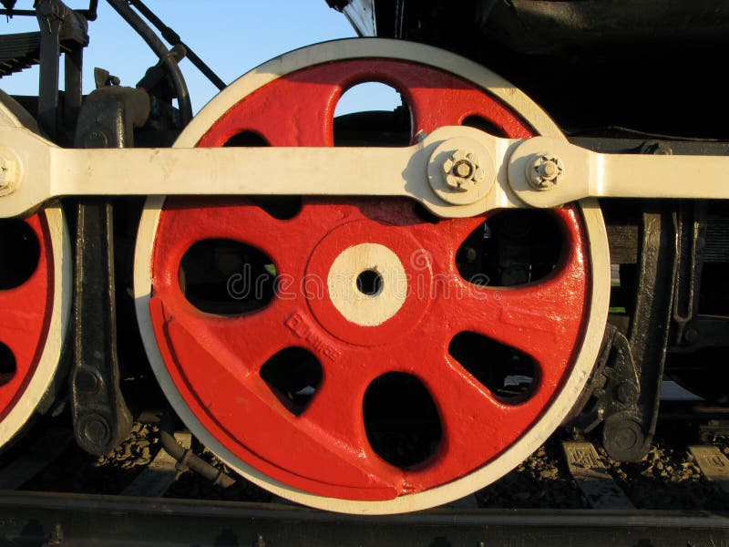 Steam Locomotive Wheel 40 Years Stock Photo - Image of coal, railway ...