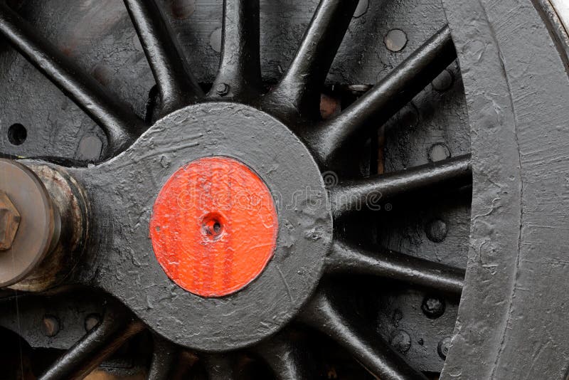 Steam locomotive wheel stock image. Image of black, railway - 9188125