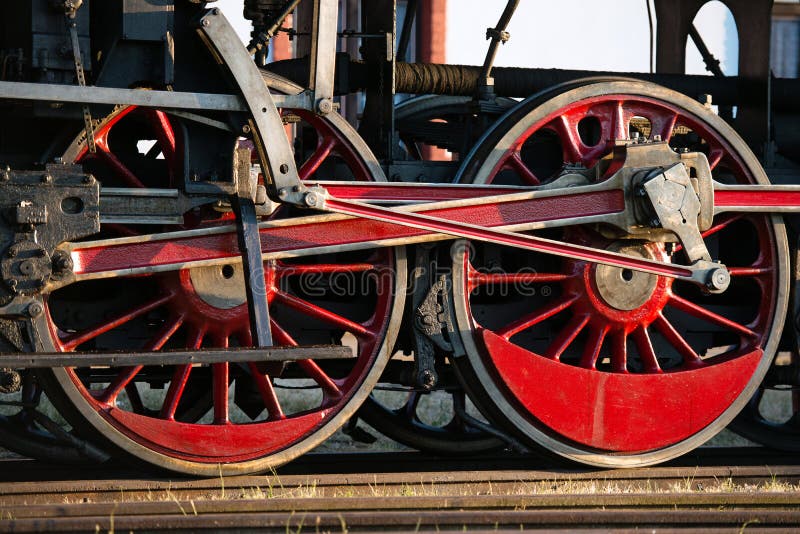 Steam locomotive wheels stock photo. Image of rail, journey - 41748644