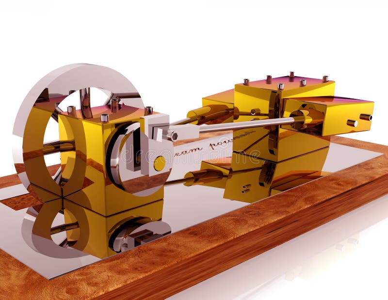 Steam Model stock illustration. Illustration of flywheel - 38819825