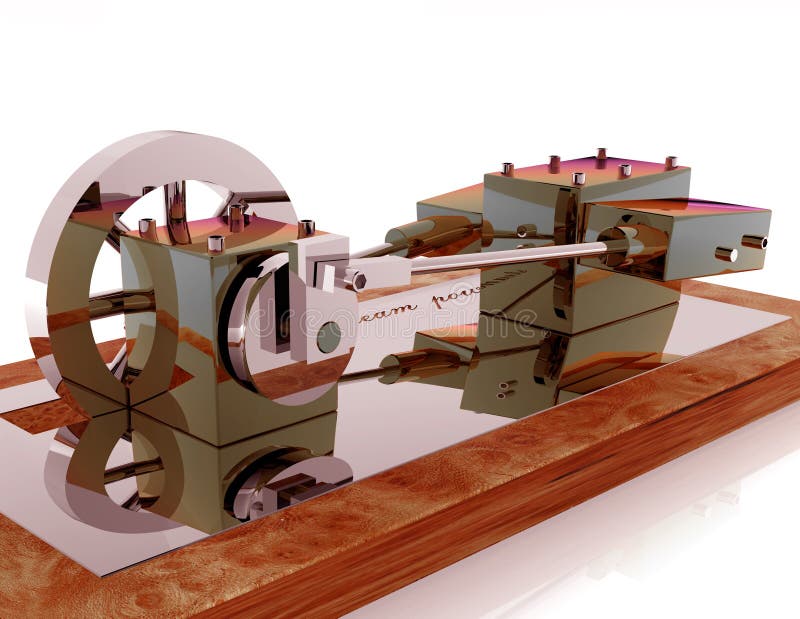 Steam model silver stock illustration. Illustration of kinetics - 38844760