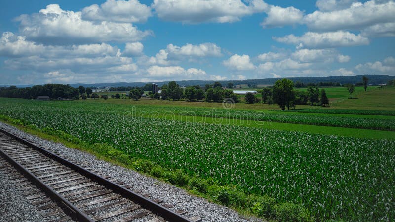 Steam Passenger Train Traveling Thru Countryside Stock Image - Image of ...