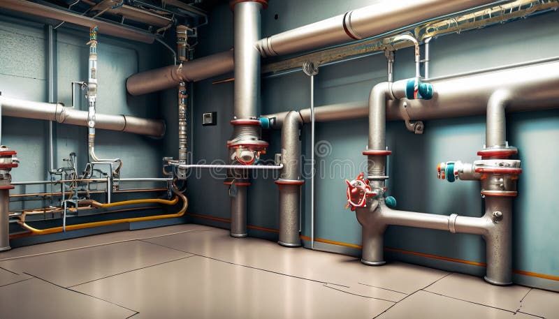 Steam pipe stock illustration. Illustration of white - 300470224