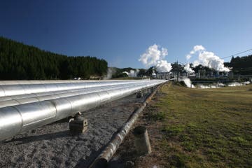Steam Pipes 2 stock image. Image of geothermal, plant, generation - 48721