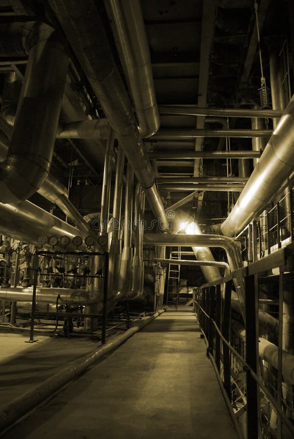 Steam Pipes stock photo. Image of furnishings, factory - 3026580