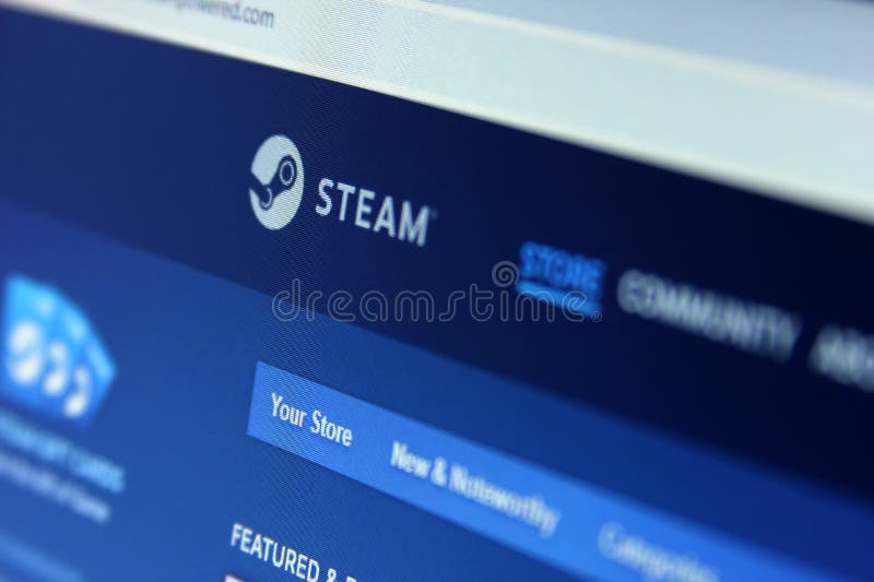 Steam mobile app editorial photography. Image of owned - 93644077