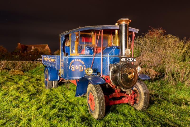 Steam powered lorry stock photo. Image of outdoor, horizontal - 165966394