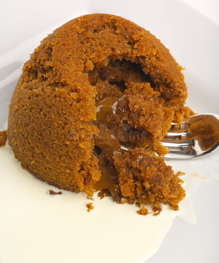 Steam Pudding with Toffee Filling Stock Image - Image of yummy, sweet ...
