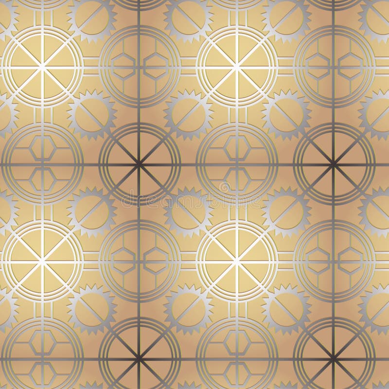 Steampunk seamless pattern stock illustration. Illustration of pattern ...