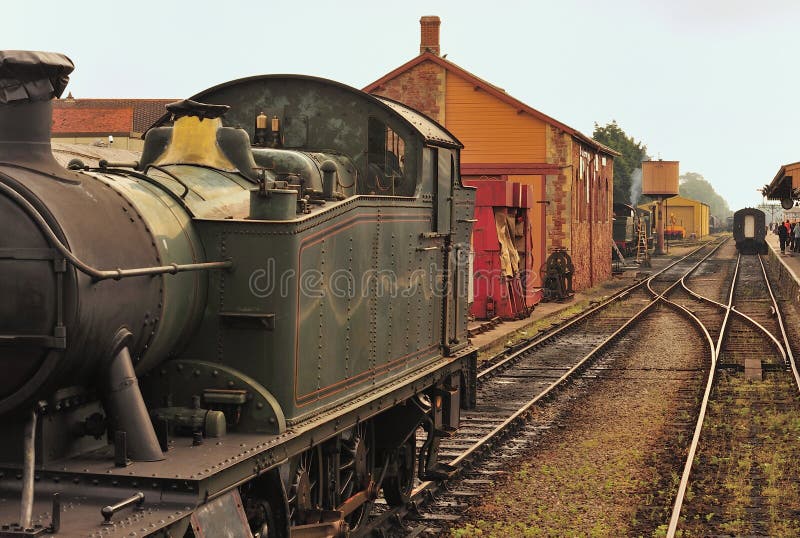 Steam railway station stock photo. Image of historic - 43328566