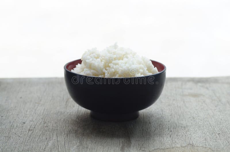 Steam rice in bowl stock photo. Image of grain, eating - 99983616