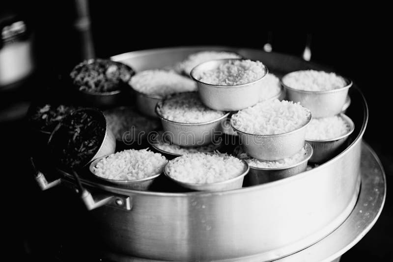 Steamed Rice in Thai Steamer Style , Traditional Thai Rice Thailand ...