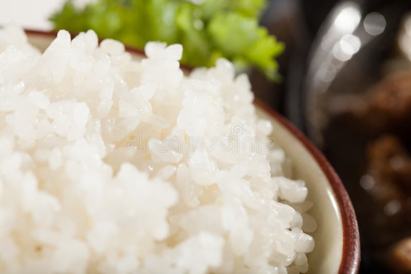 Steam rice stock image. Image of vitamins, thailand, bowl - 38948989