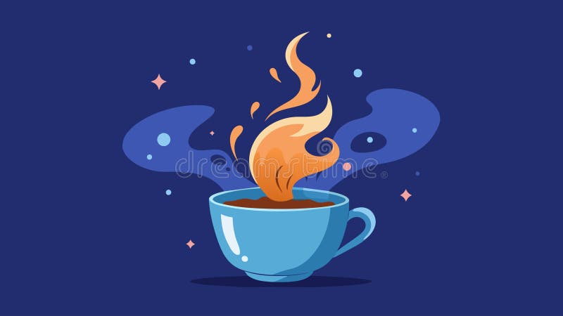 Steam Rises from the Cup Creating a Ethereal Effect that Seems almost ...