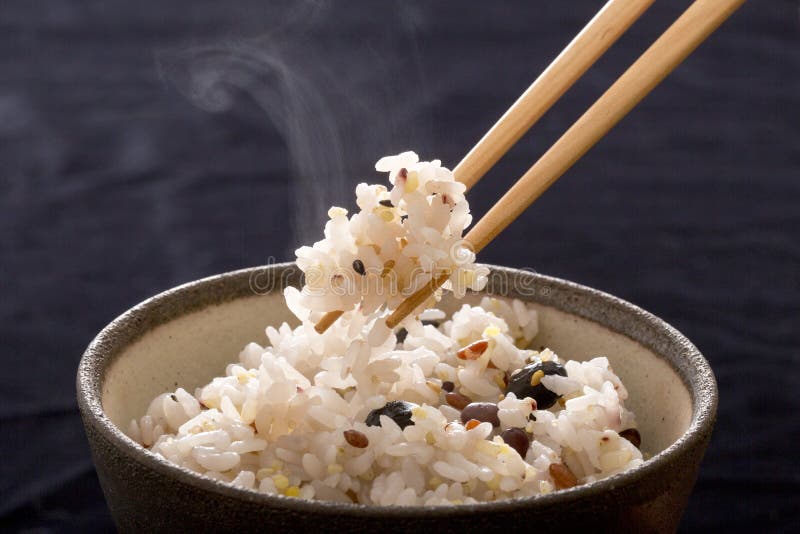 Of Millet Rice Cooked Freshly Rice Stock Image - Image of pillow ...