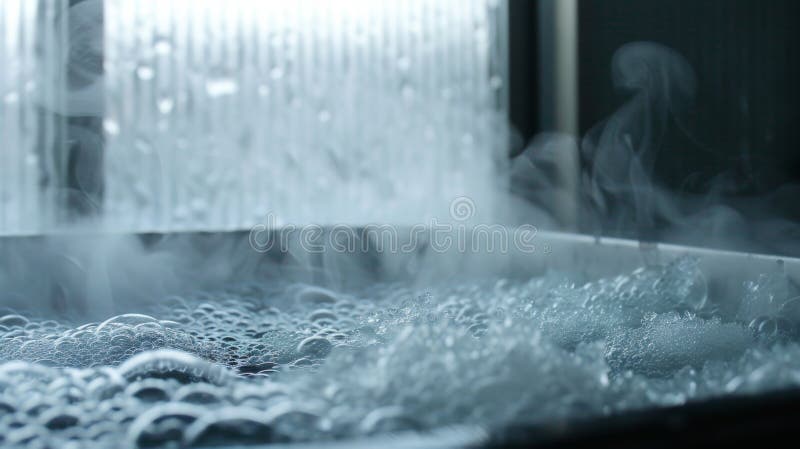 6. the Steam Rising from an Ice Bath Representing the Release of ...