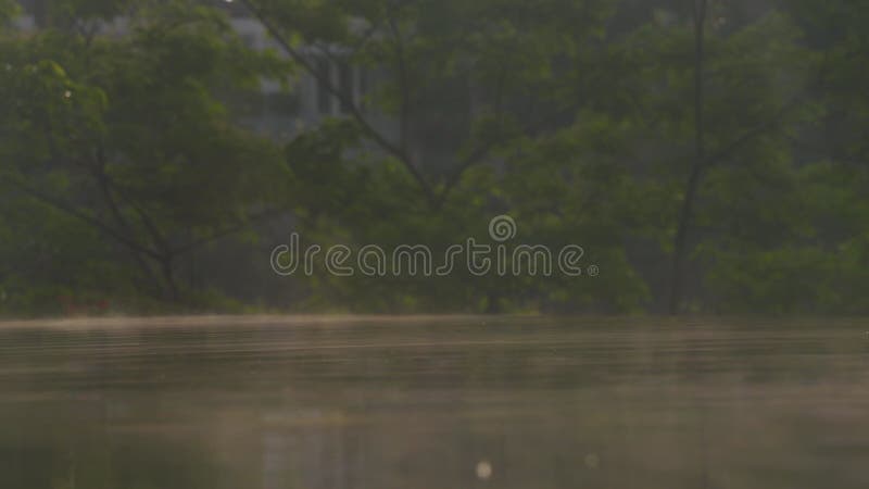 Steam Rising from a Swimming Pool Stock Video - Video of tranquility ...