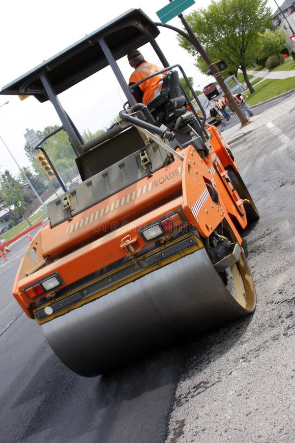 Steam Roller stock image. Image of construction, roller - 2607097