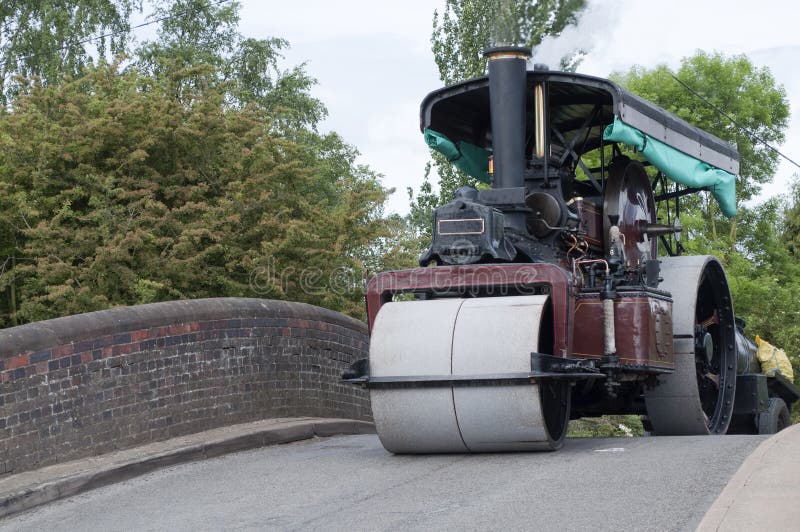 Steam Roller over a Bridge stock photo. Image of tarmac - 19593968