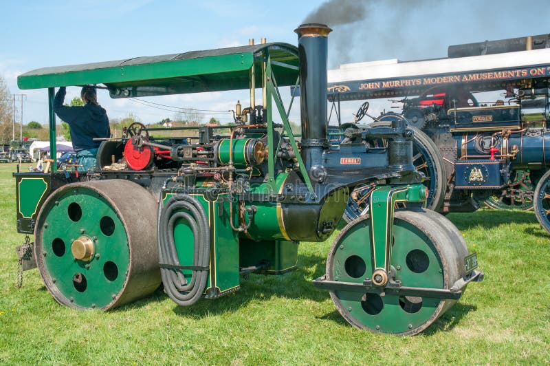 Historic Noyes Bros Steamroller in Echuca. Editorial Stock Photo ...