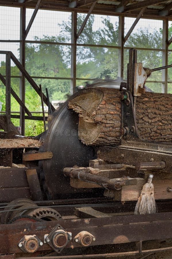 Log Mill stock image. Image of texture, missouri, stone - 5398953