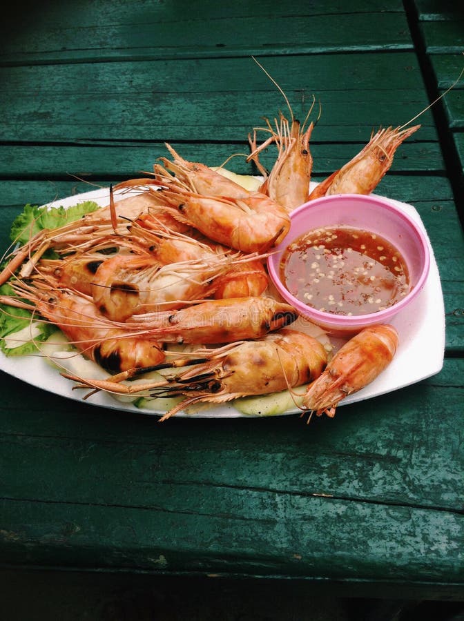 Steam shrimp stock photo. Image of beach, steam, seafood - 53985652