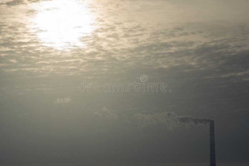 Steam from smokestack stock image. Image of industrial - 63487089