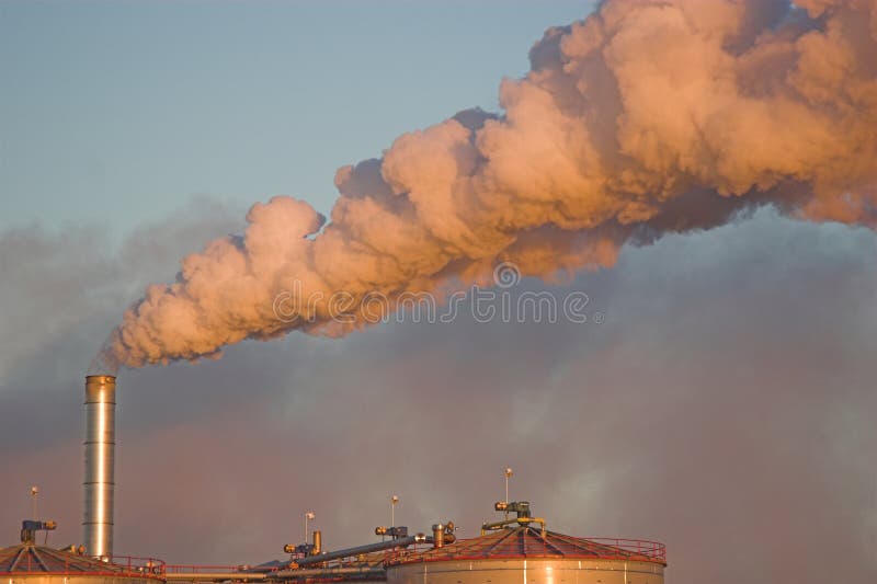 Steam Stack stock image. Image of tanks, pollution, fuel - 1421271
