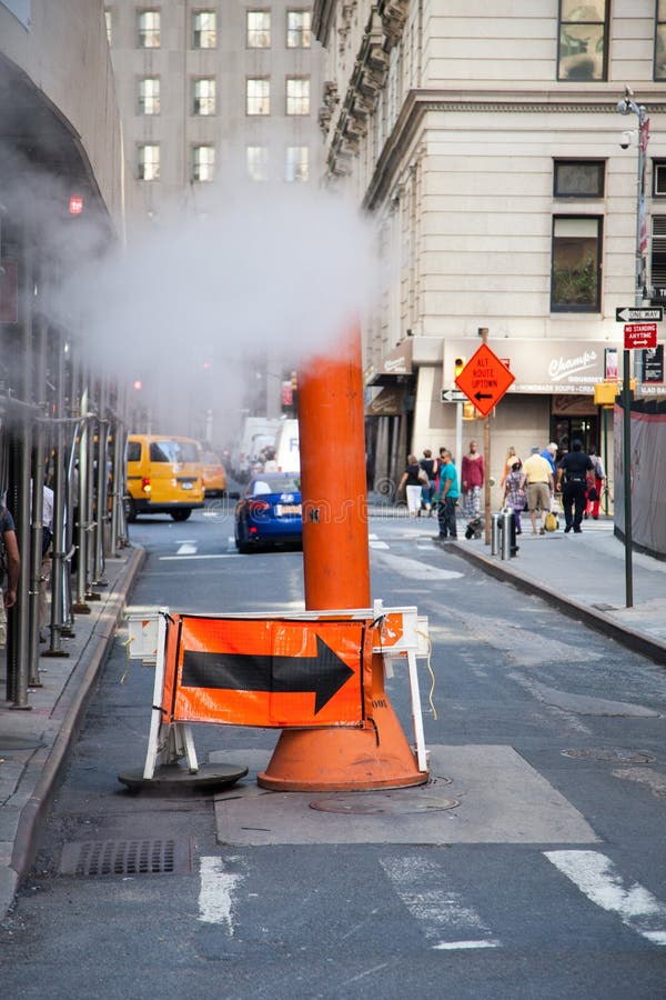 Steam stack in Manhattan editorial image. Image of steam - 58512860