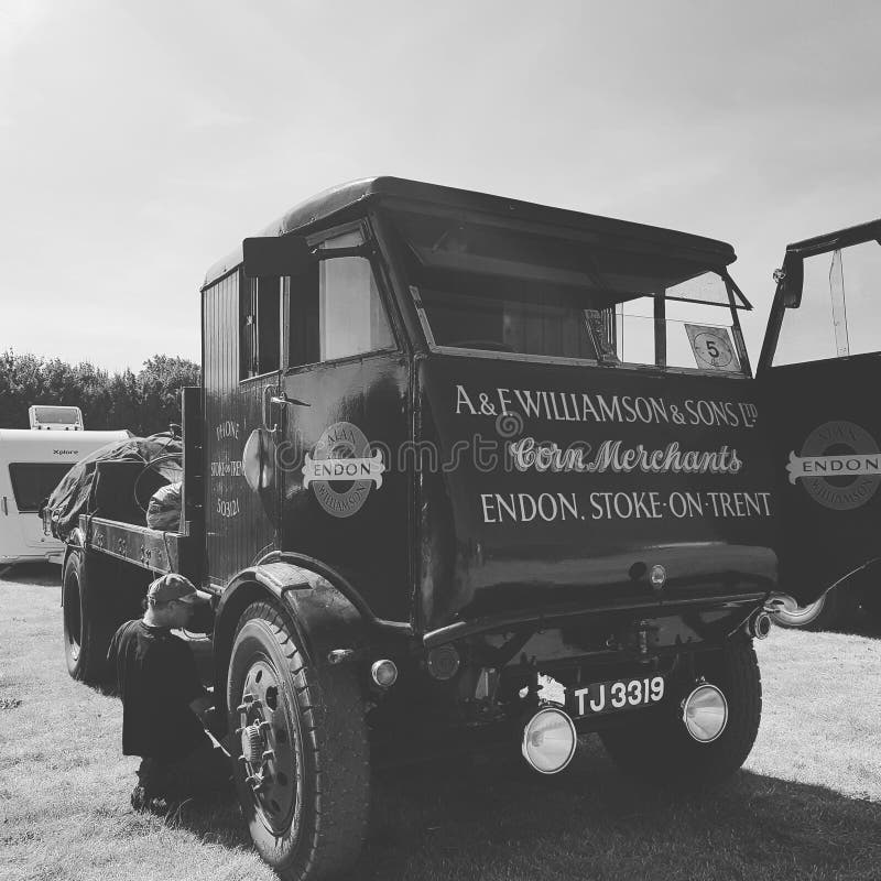 Steam Super Sentinel Lorry Black and White Editorial Image - Image of ...