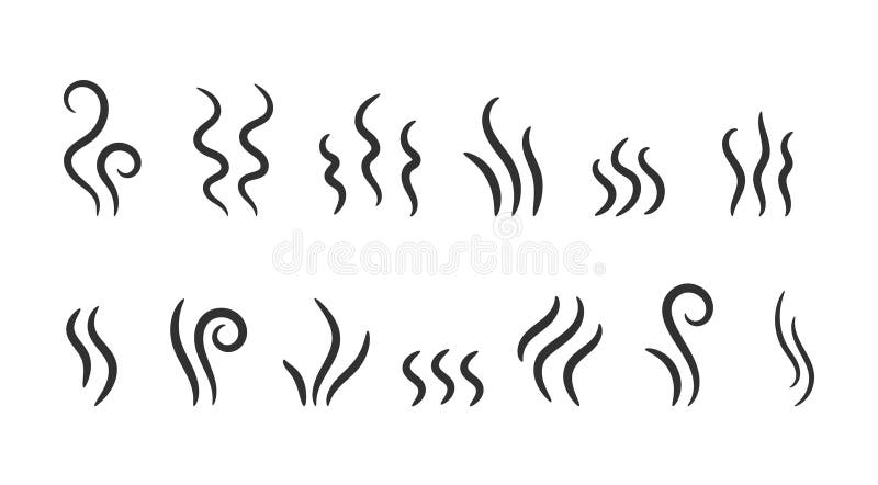 Steam Symbols stock vector. Illustration of fragrance - 376922698