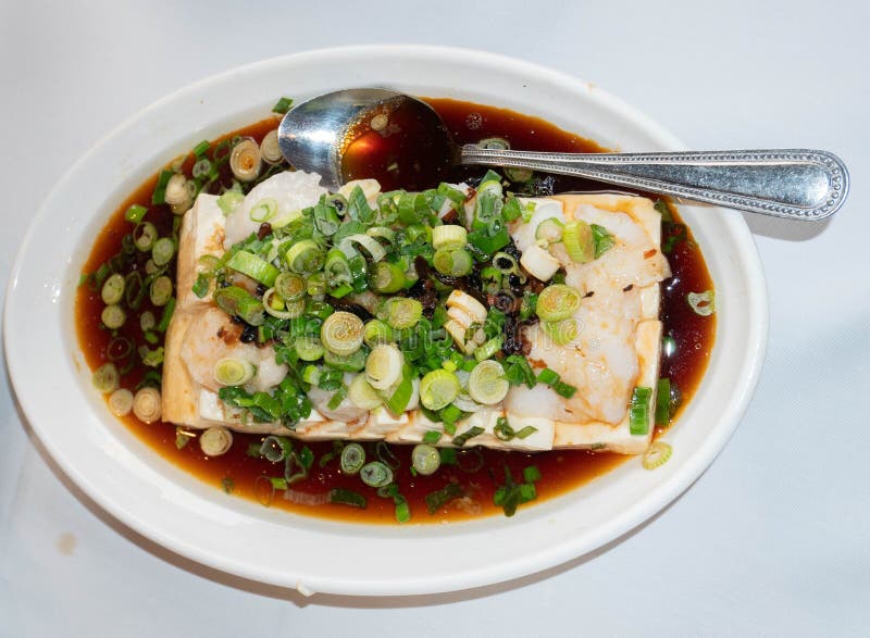 Steam Tofu stock image. Image of black, cook, sauce, macro - 54591753