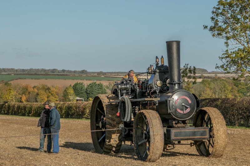 Steam traction engine stock photo. Image of cable, tractor - 299536