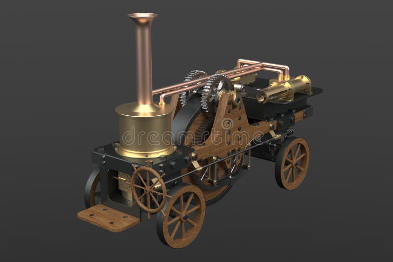 Steam Traction Engine Stock Illustrations – 77 Steam Traction Engine ...