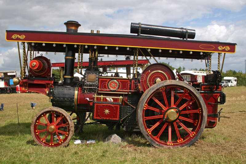 Steam traction engine stock image. Image of farm, england - 32693339