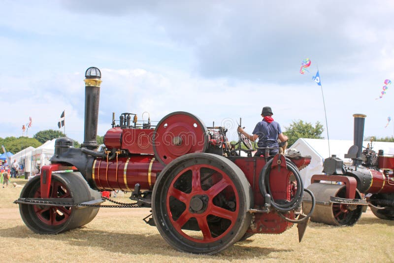 Steam Traction Engine Roller Editorial Photo - Image of tractor, steam ...