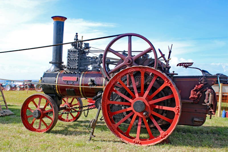 Steam Traction Engine stock image. Image of belt, drive - 130220961