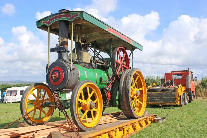 Steam Traction Engine stock image. Image of tractor - 130604271