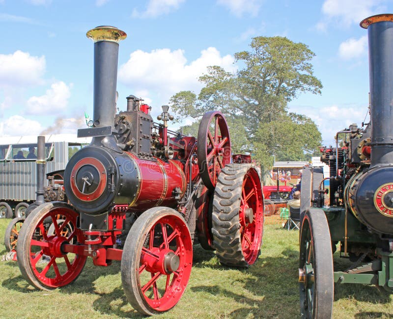 Steam traction engine stock photo. Image of cable, tractor - 299536
