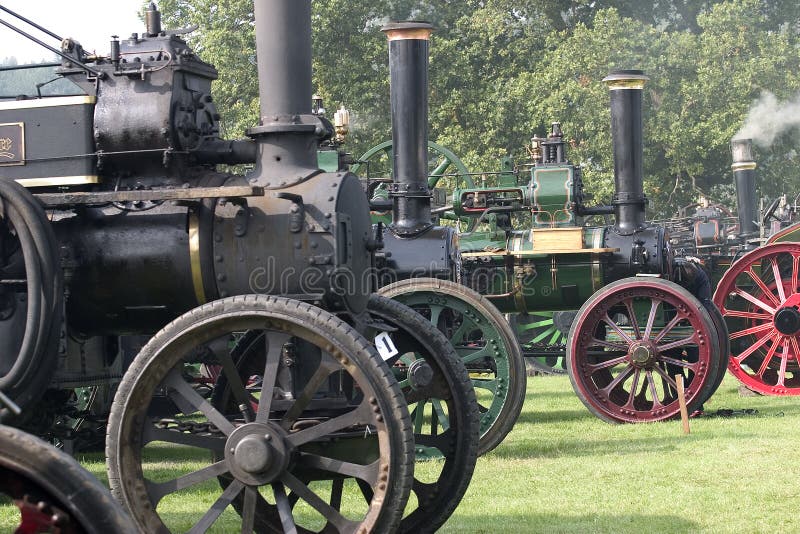 Steam traction engine stock photo. Image of cable, tractor - 299536