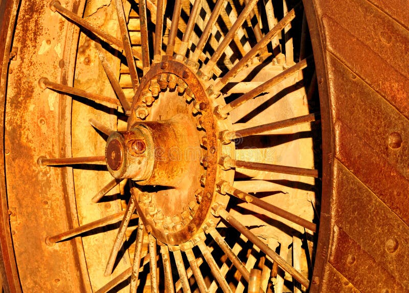 Steam tractor wheel stock image. Image of wheel, vibrant - 17493259