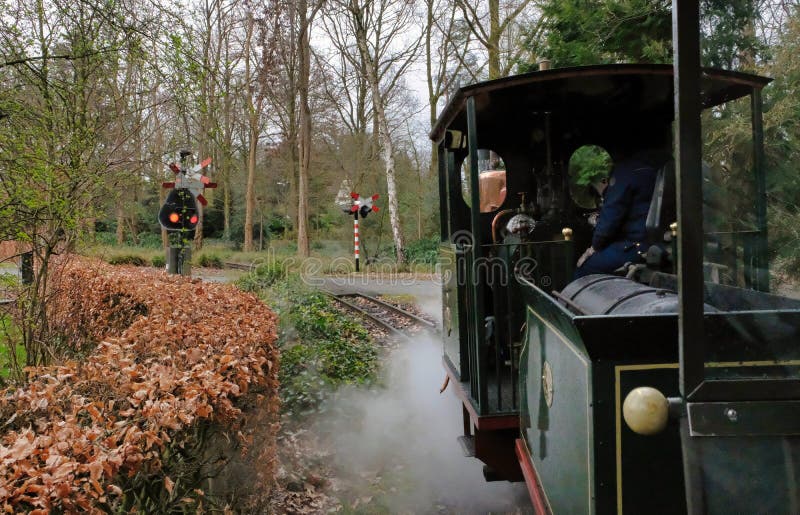 Steam Train through the Amusement Park Efteling in the Netherlands ...